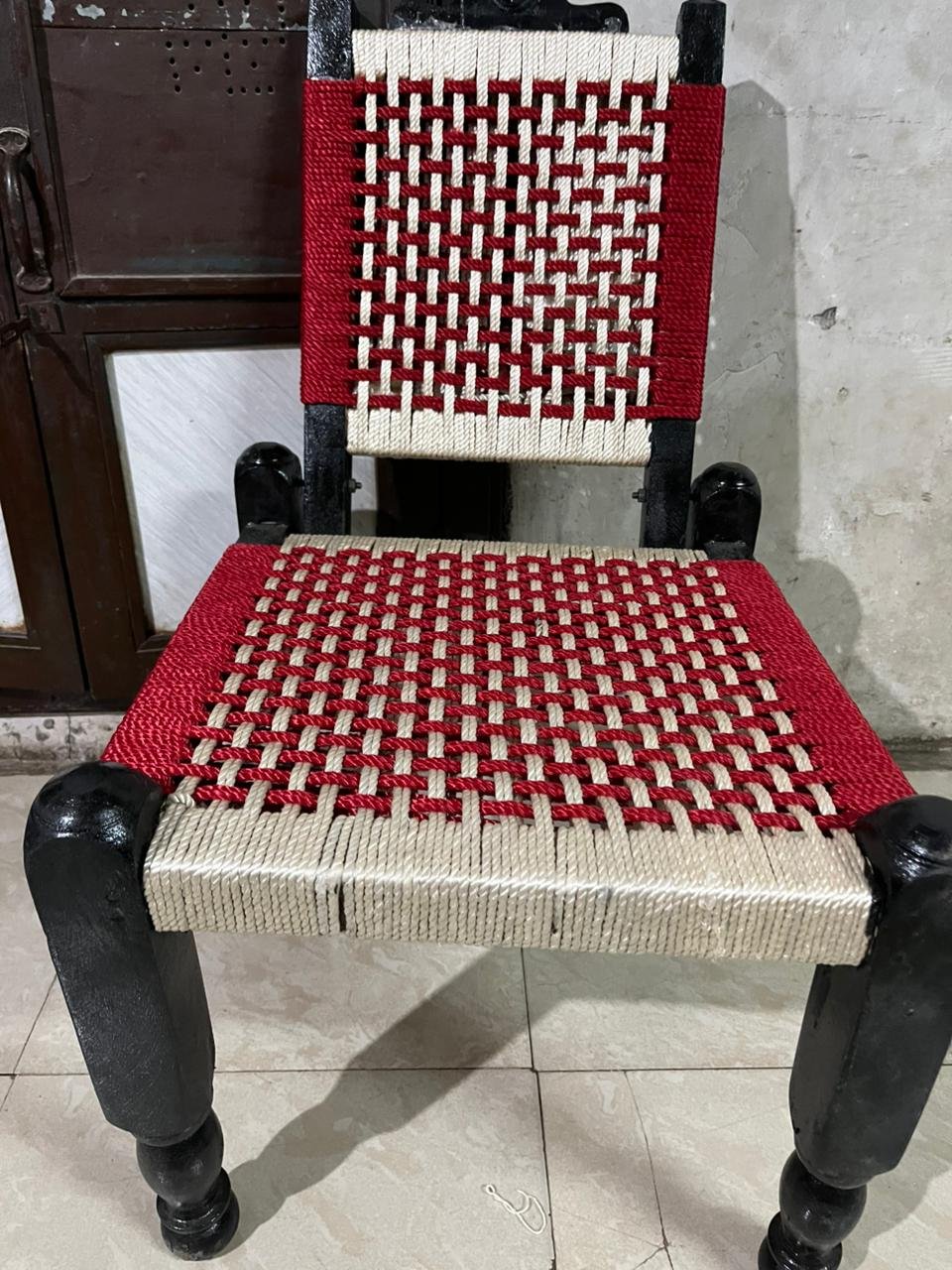 Buy Foldable Handmade Wooden Khatli (Machi) Stool – Rajwadi Style for ...